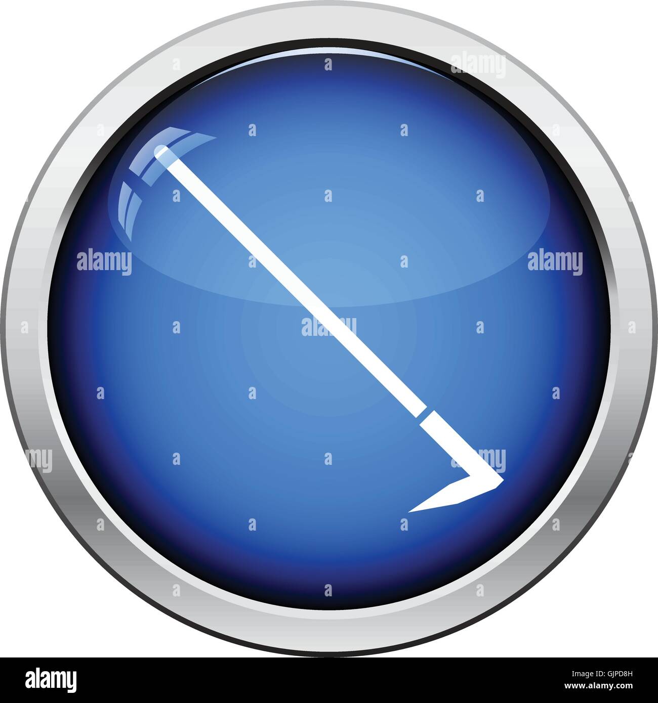 Hoe icon. Glossy button design. Vector illustration Stock Vector Image ... Hoe icon. Glossy button design. Vector illustration Stock Vector Image ...