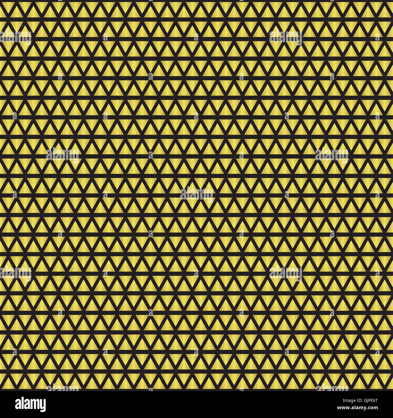 Seamless gold triangle geometric pattern. Retro ornament for textile ...
