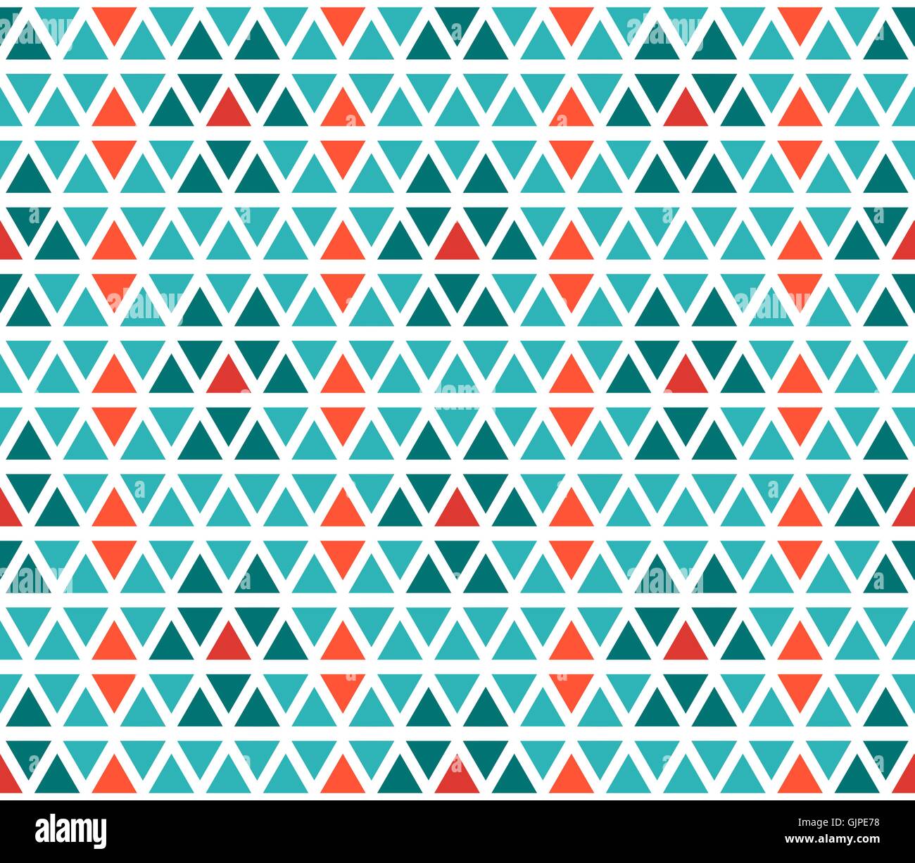 Seamless triangle geometric pattern. Retro ornament for textile and print. Vector Stock Vector ...
