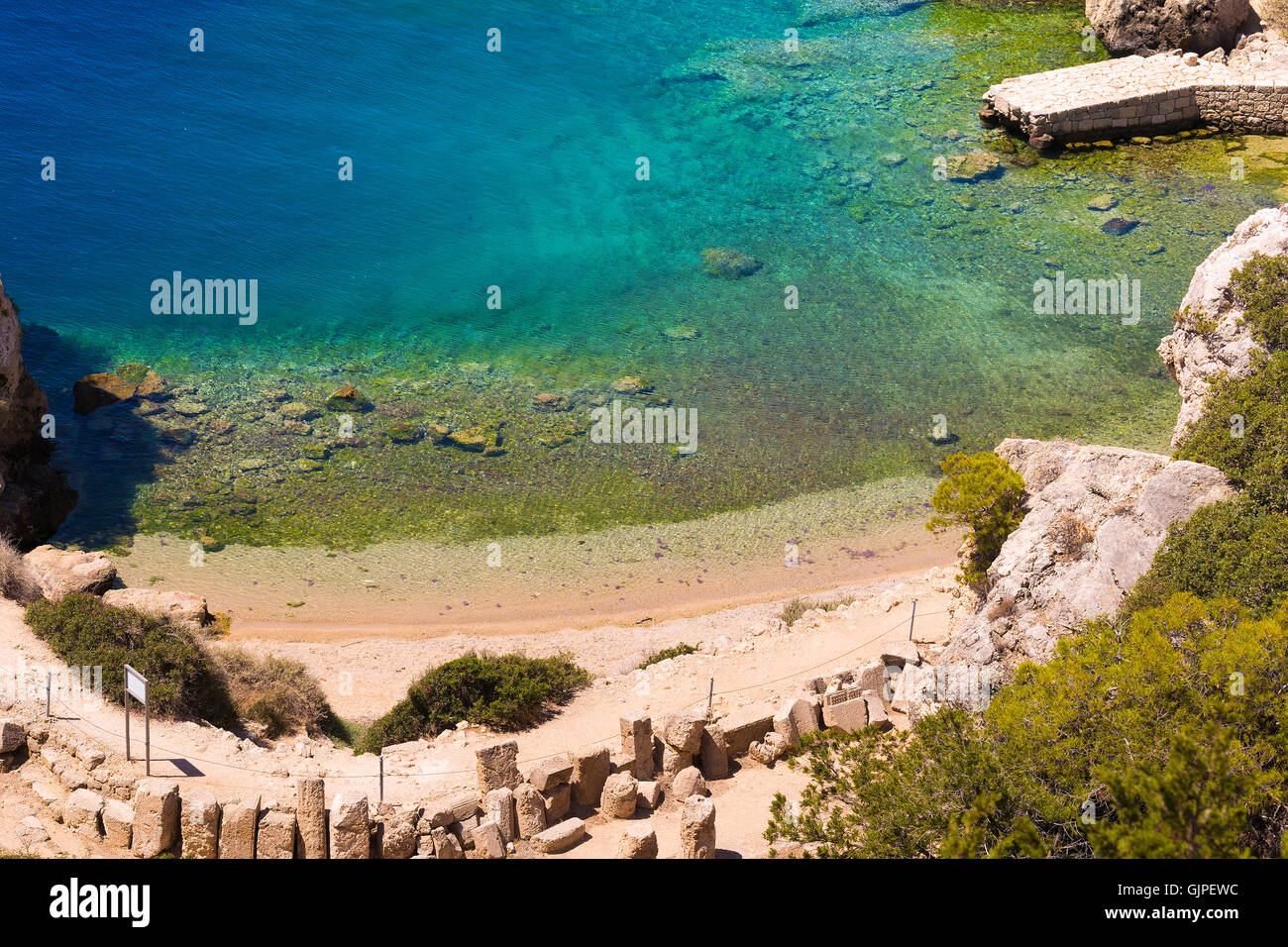 Heraion (Sanctuary of Hera) in Perachora in Greece Stock Photo - Alamy