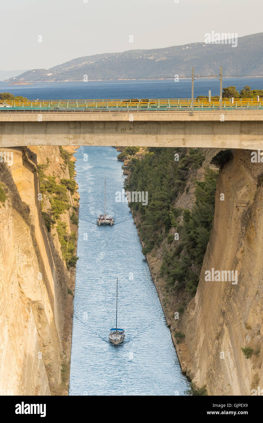 Corinth canal greece hi-res stock photography and images - Alamy