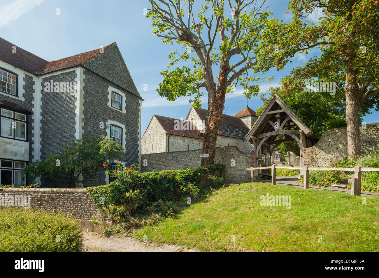 St Wulfran's church in Ovingdean, East Sussex, England Stock Photo - Alamy