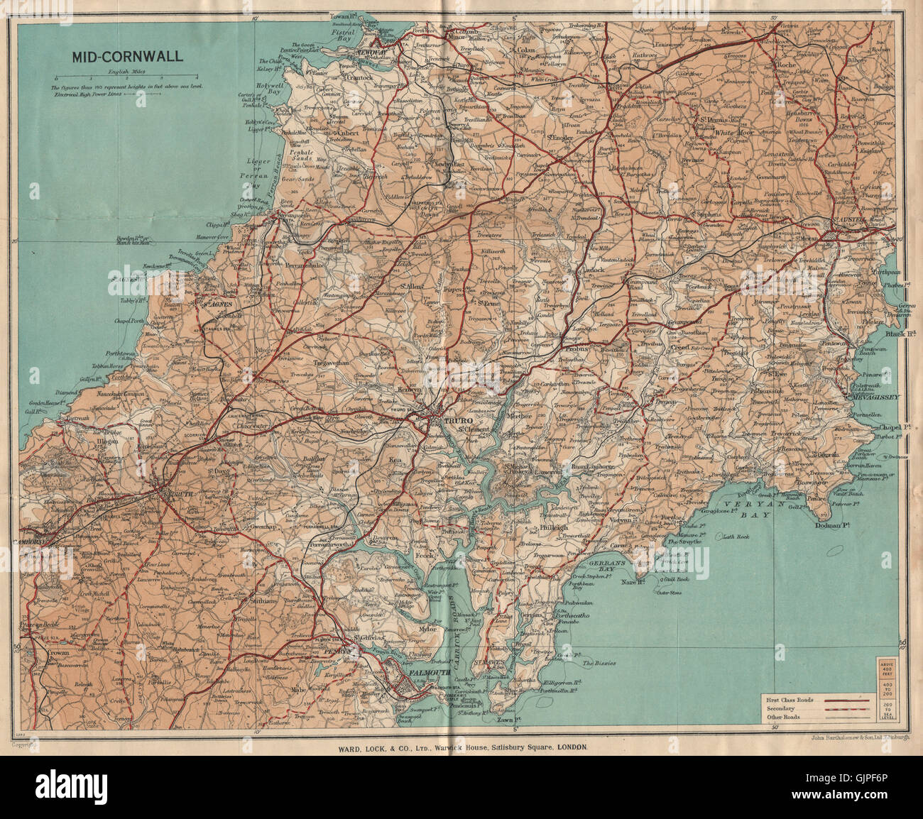 Pictorial map of cornwall hi-res stock photography and images - Alamy