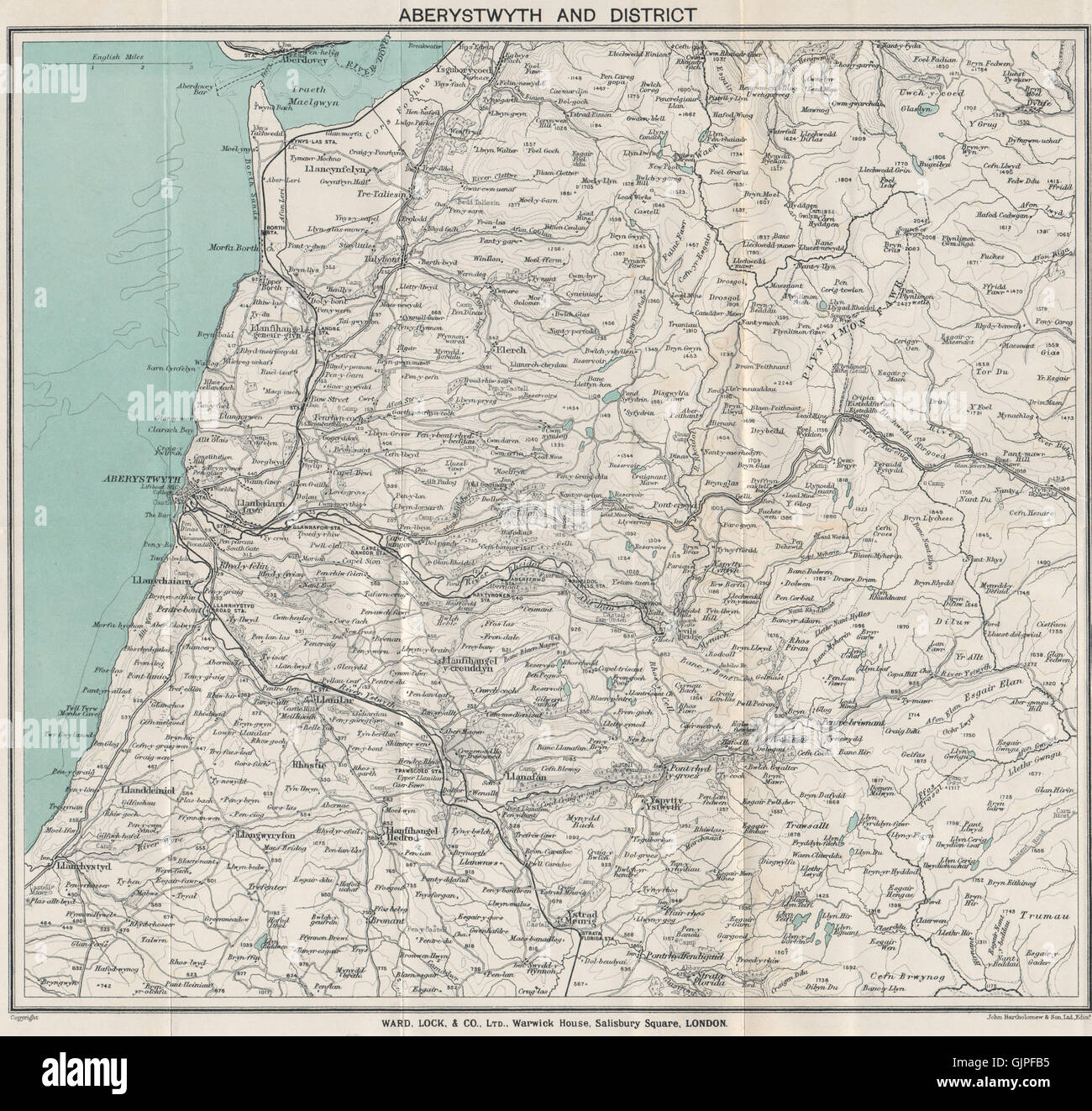 Aberystwyth map hi-res stock photography and images - Alamy