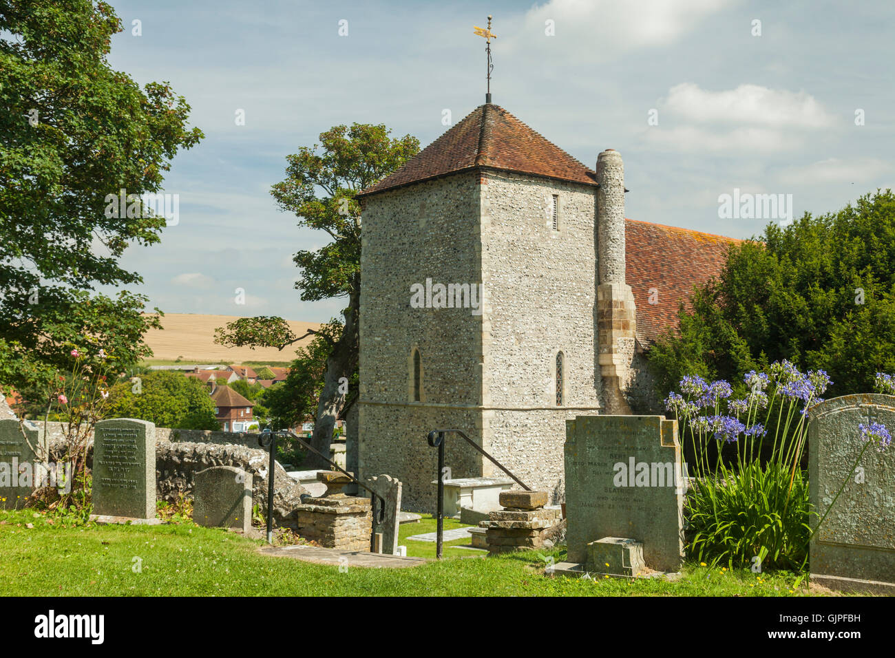 Ovingdean church hi-res stock photography and images - Alamy