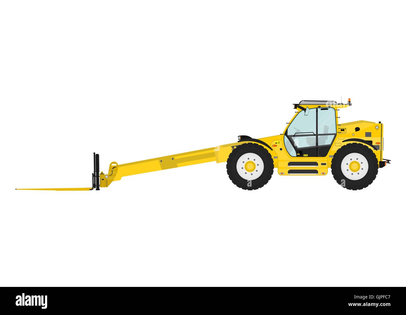 Construction telehandler Cut Out Stock Images & Pictures - Alamy