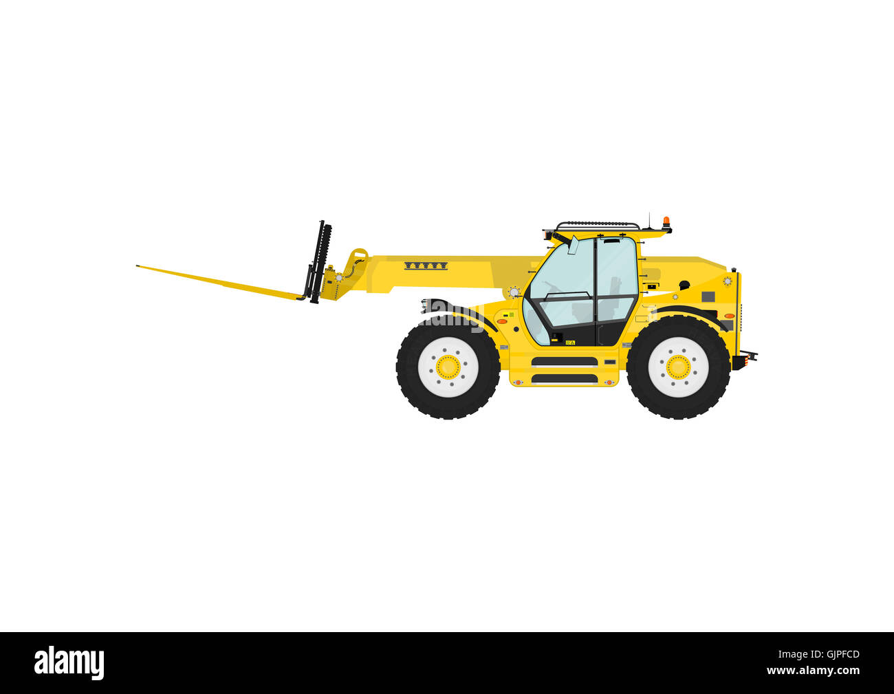 Construction telehandler Cut Out Stock Images & Pictures - Alamy