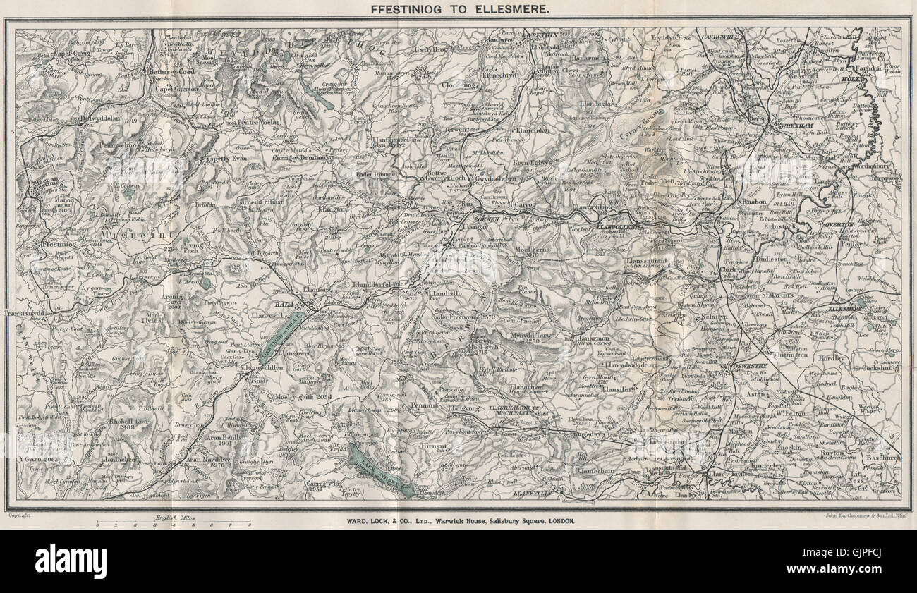 Bala map hi-res stock photography and images - Alamy