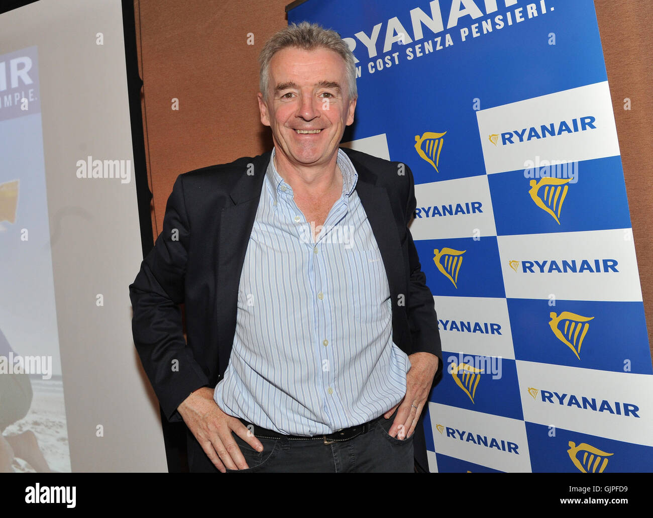 Ryanair CEO Michael O'Leary and Marketing Manager John Francis ...
