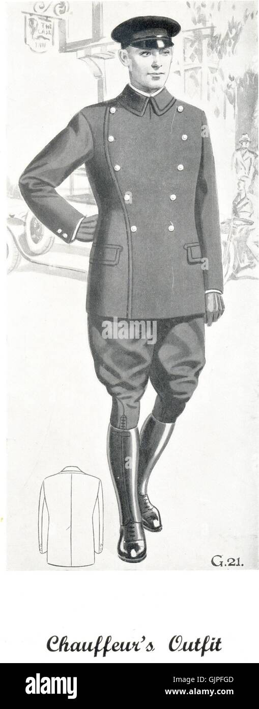 Chauffeur's Outfit from The Royal Catalogue of Livery Garments ...