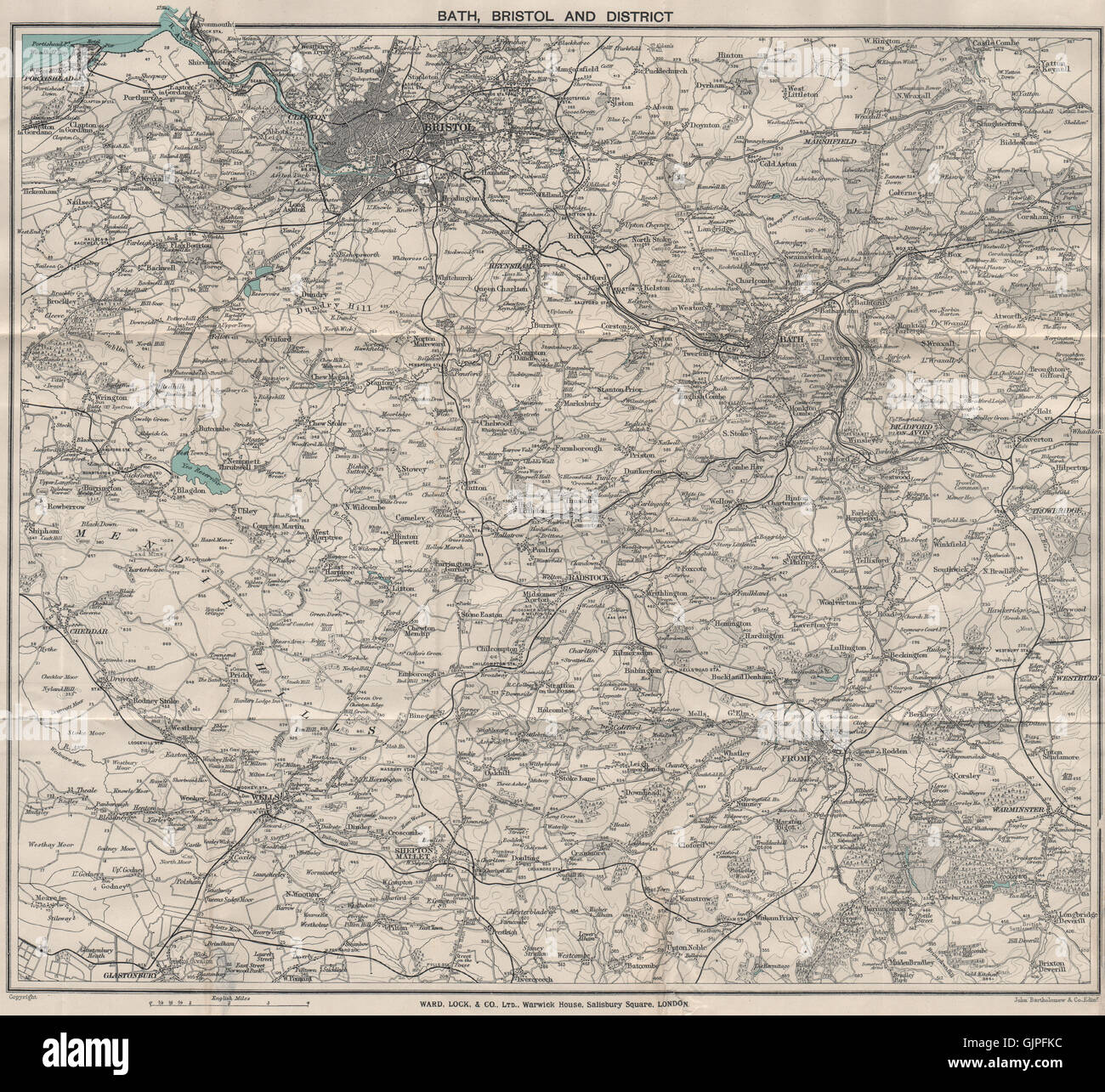 Map of radstock hi-res stock photography and images - Alamy