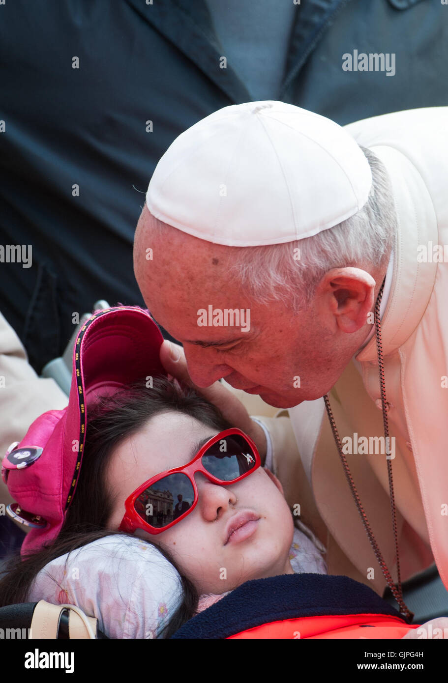 Pope Francis attends his weekly general audience in St. Peter's Square ...