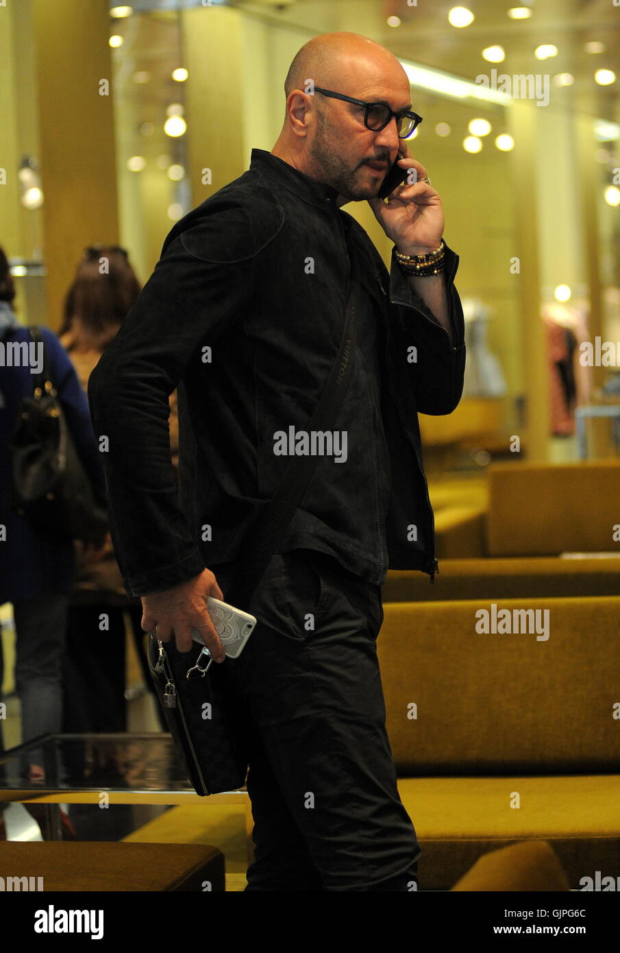 Retired Italian footballer Walter Zenga goes shoe shopping at Miu Miu ...