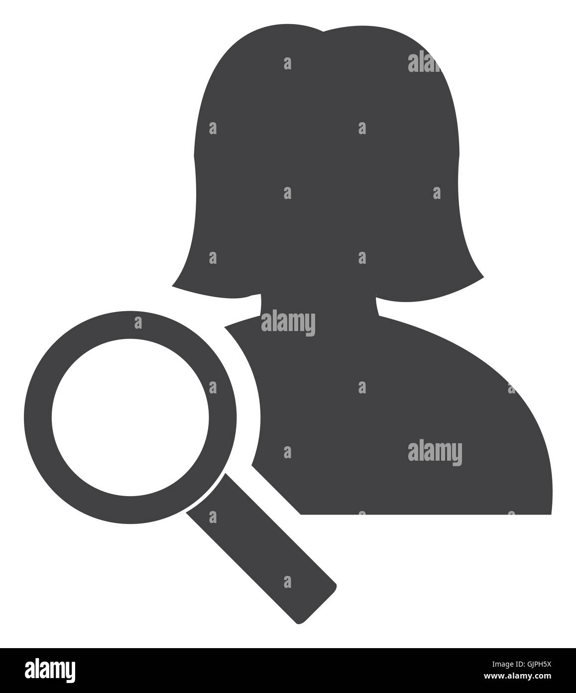 woman social network person media icon. Vector graphic Stock Vector ...