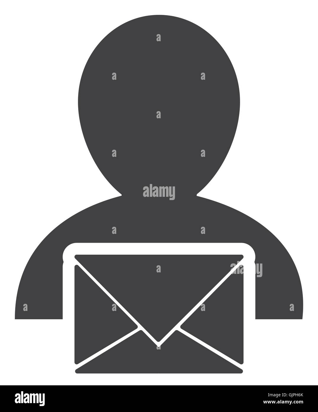 man social network person media icon. Vector graphic Stock Vector Image ...