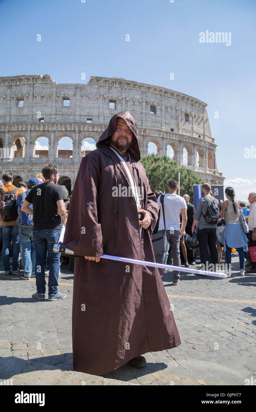 Star Wars Day 2016 at the Colosseum in Rome Featuring: Atmosphere Where ...