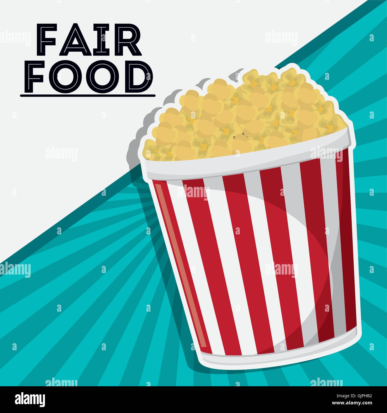 pop corn fair food snack carnival icon Stock Vector Image & Art - Alamy