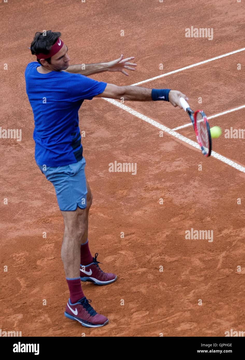 Internazionali BNL d'Italia 2016 - Roger Federer training session ...