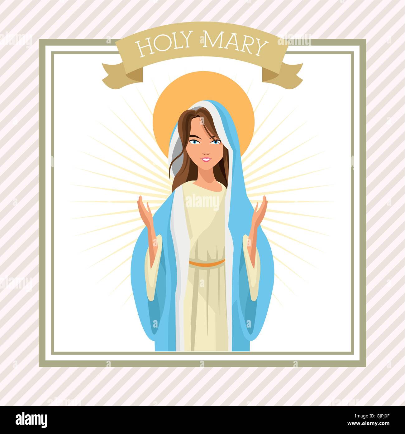 Holy mary cartoon design hi-res stock photography and images - Alamy