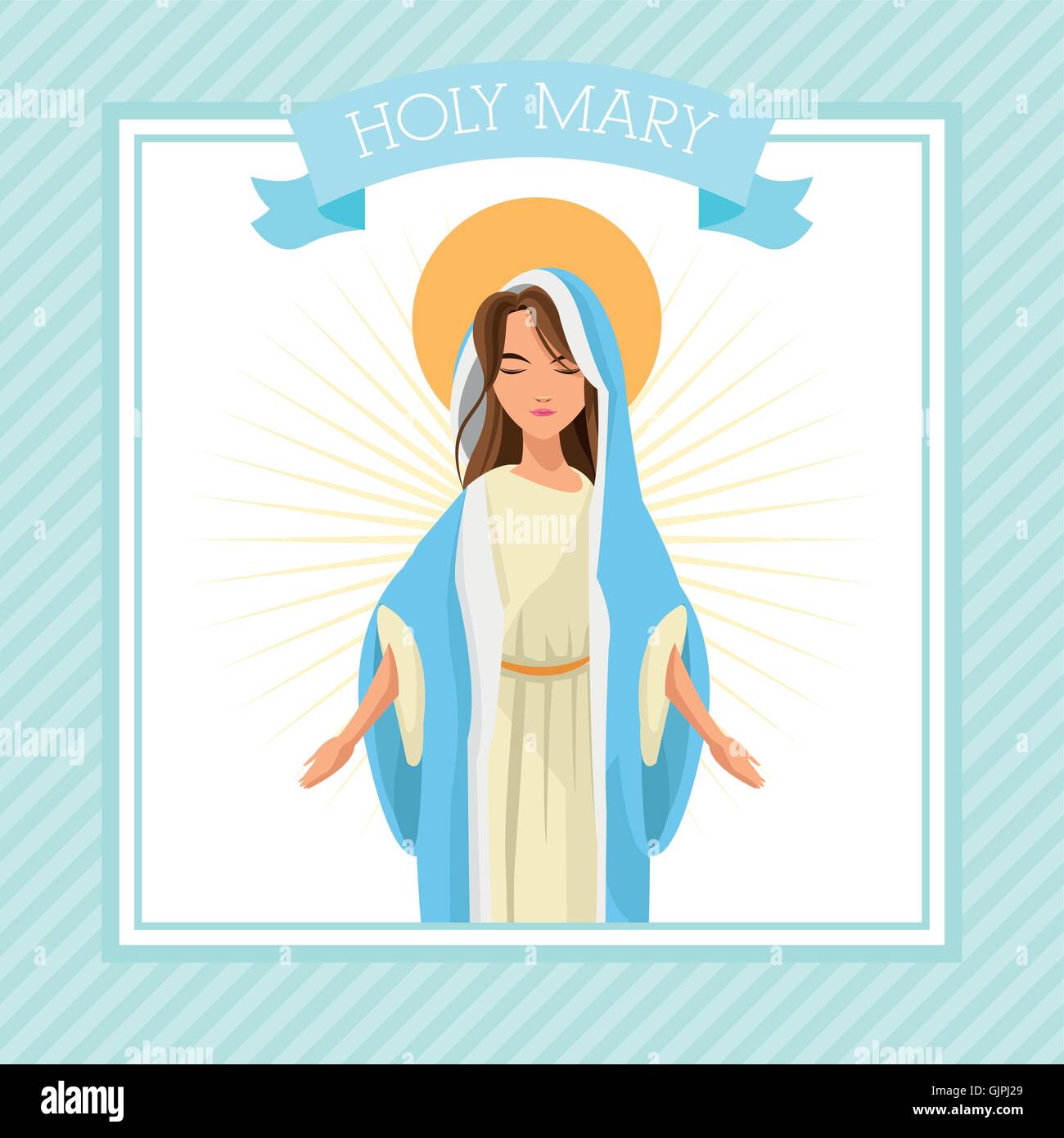 Holy mary cartoon design Stock Vector Image & Art - Alamy