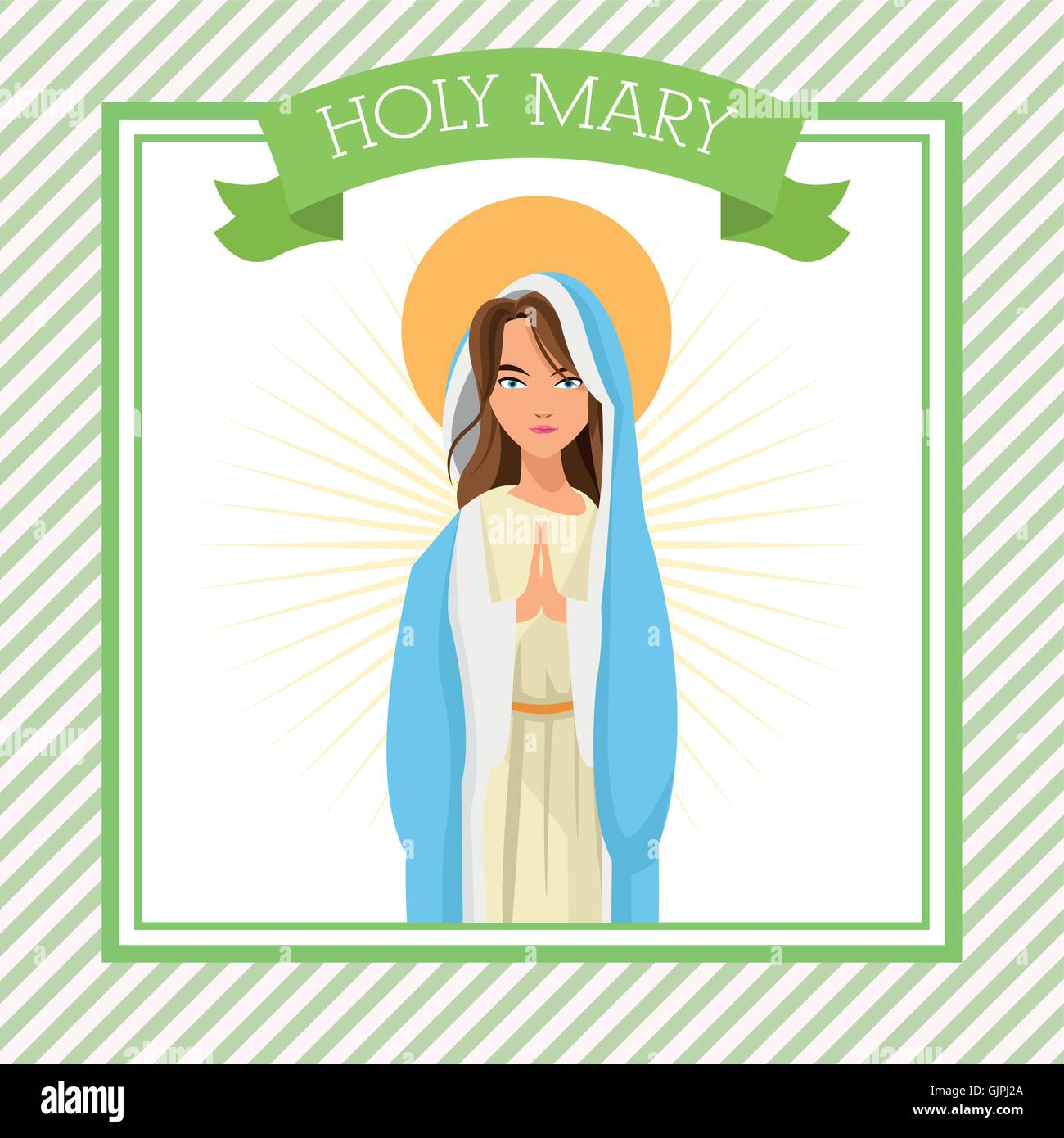 Holy mary cartoon design Stock Vector Image & Art - Alamy
