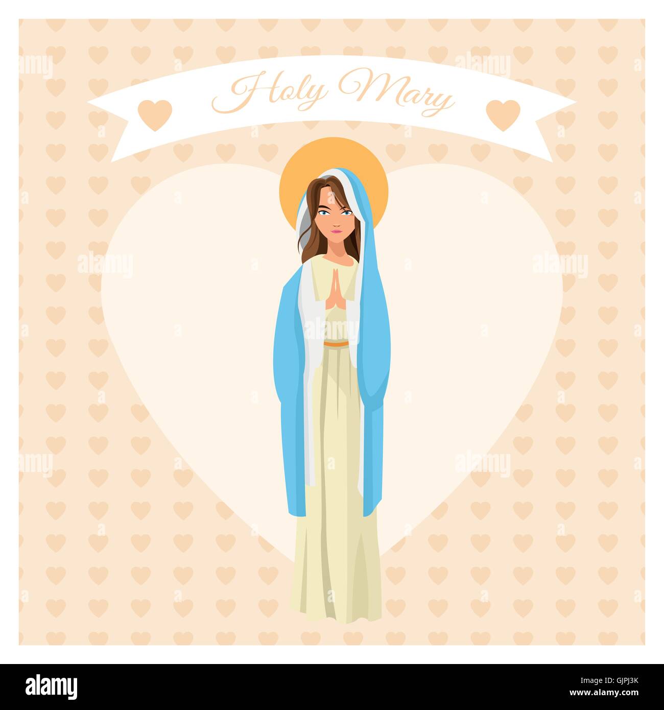 Holy mary cartoon design hi-res stock photography and images - Alamy