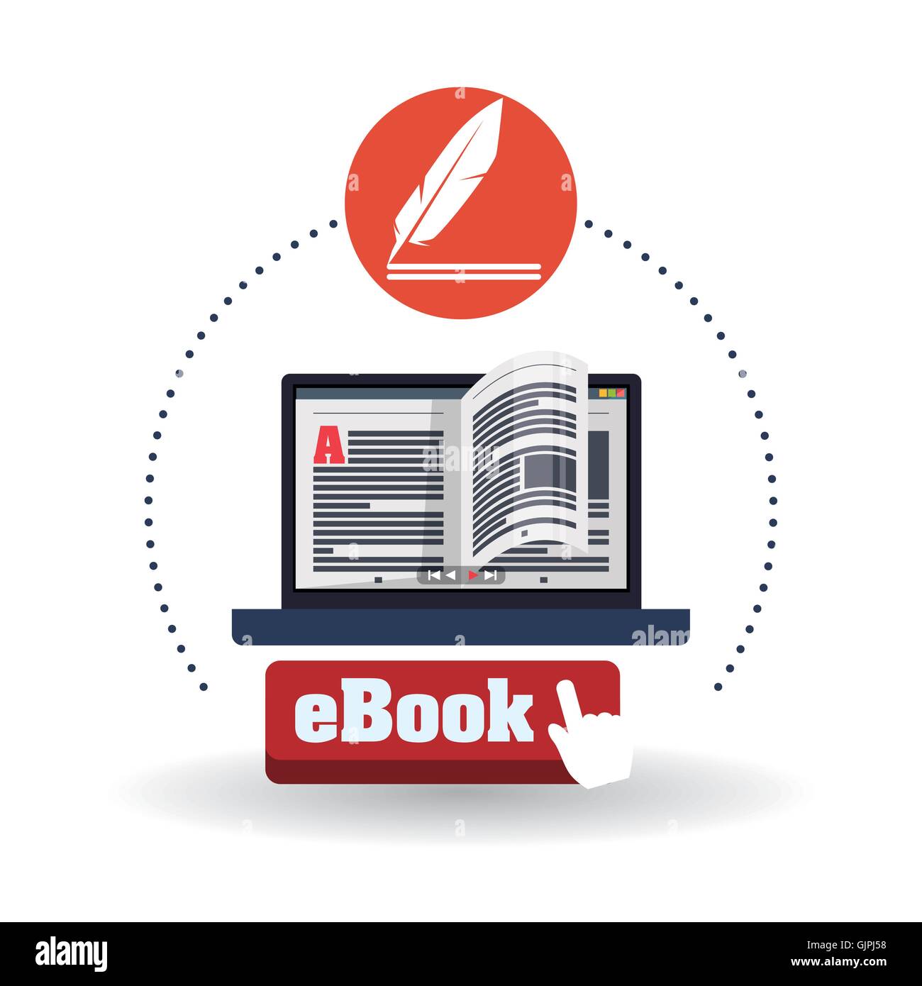 eBook design. reading icon. White background , vector illustration ...