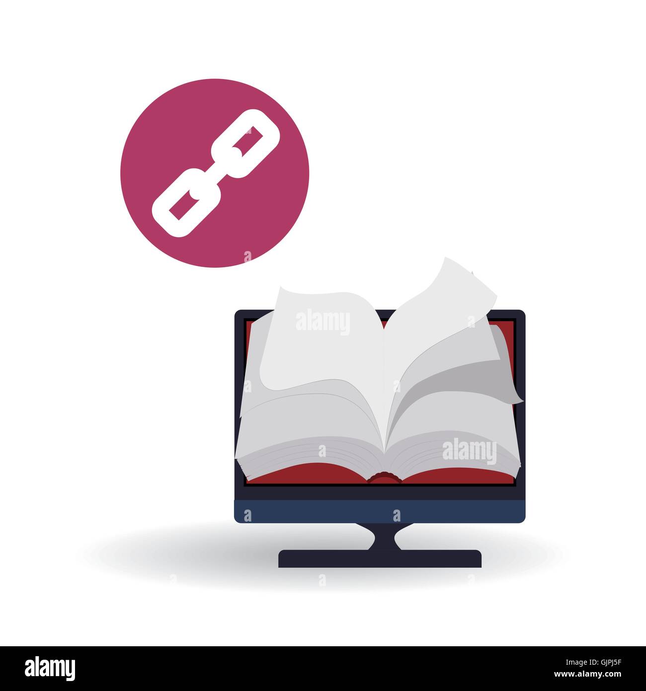 eBook design. reading icon. White background , vector illustration ...