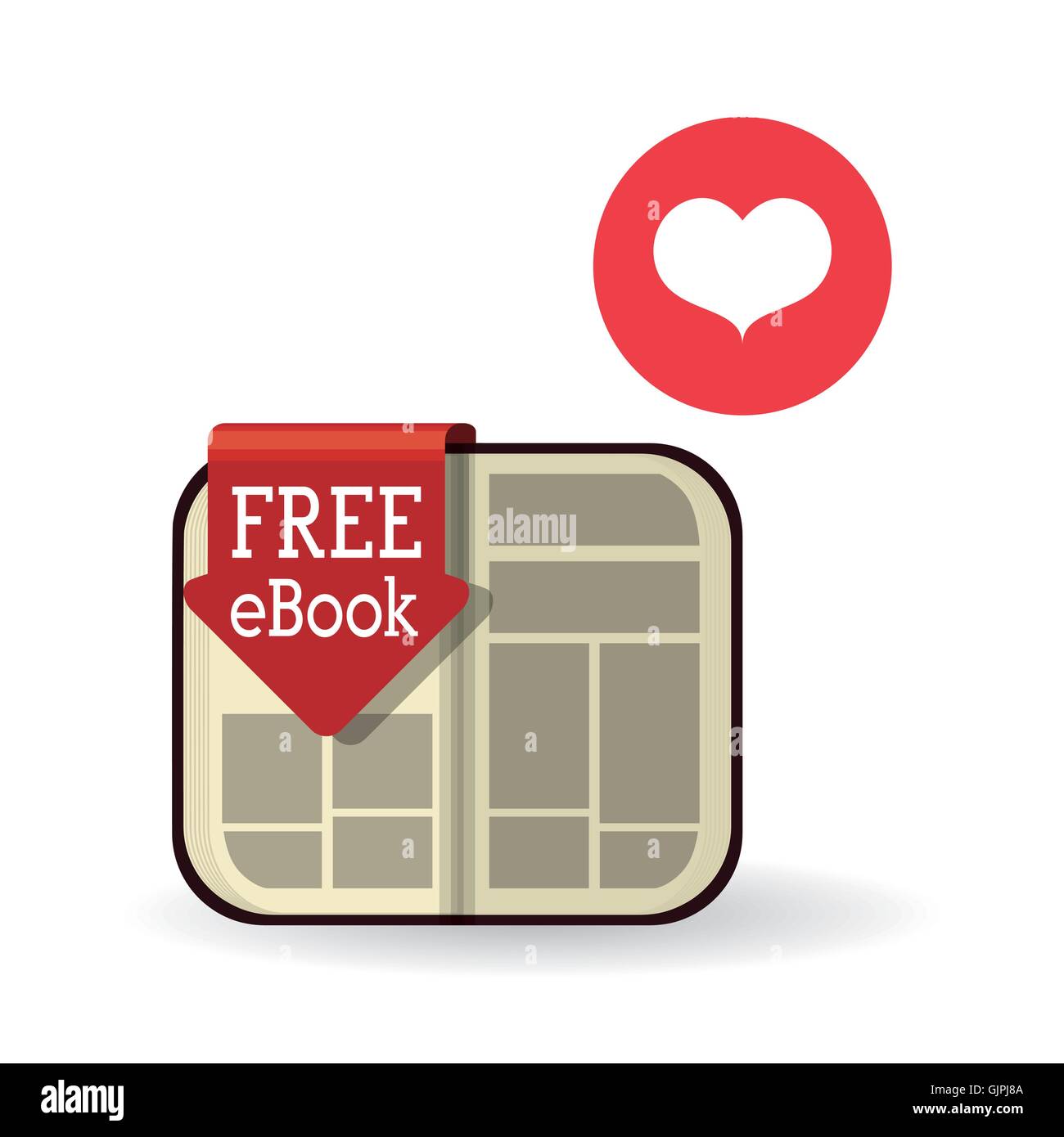 eBook design. reading icon. White background , vector illustration ...