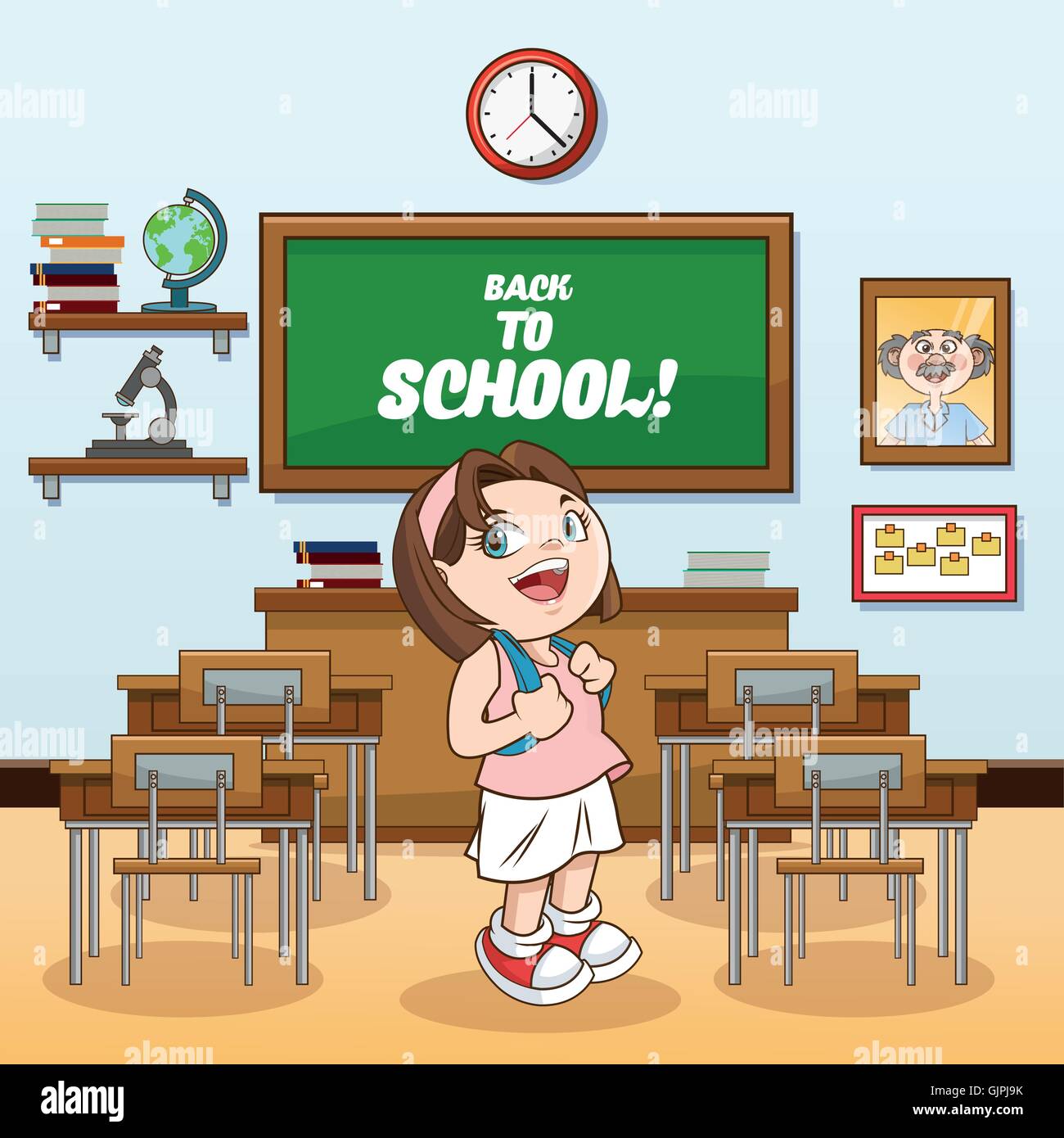 classroom back to school design Stock Vector Image & Art - Alamy