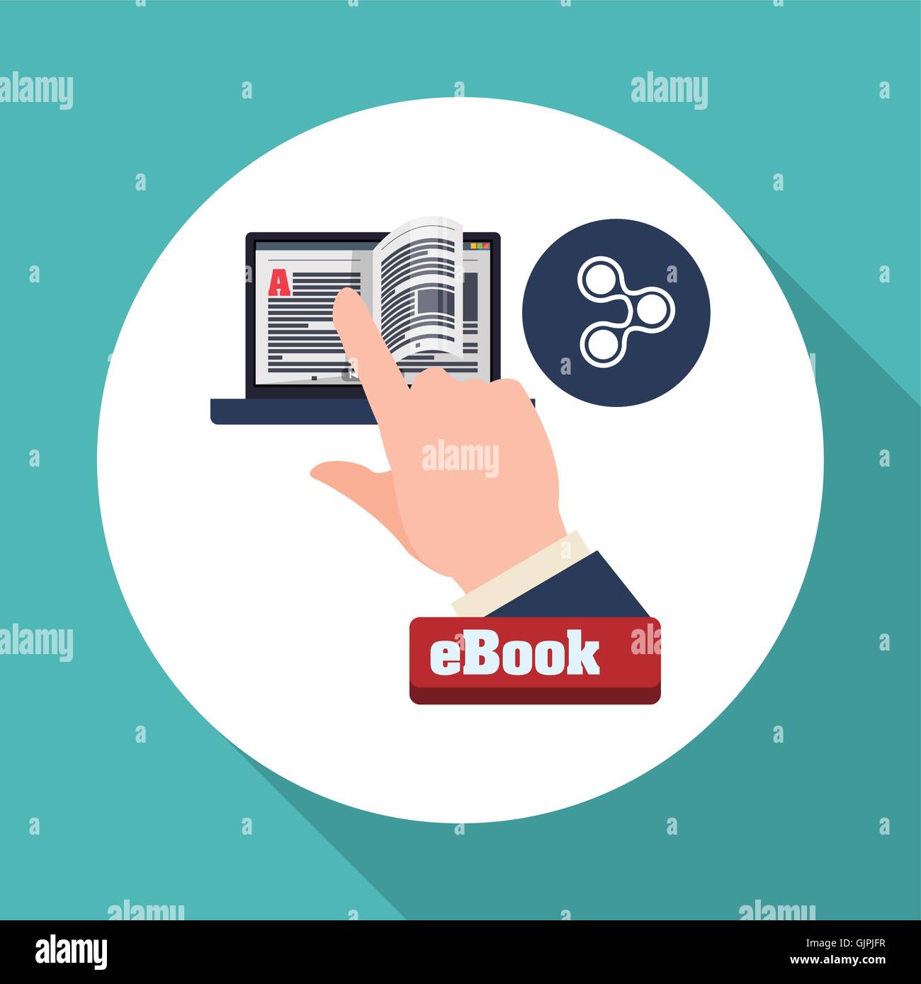 eBook design. reading icon. White background , vector illustration ...