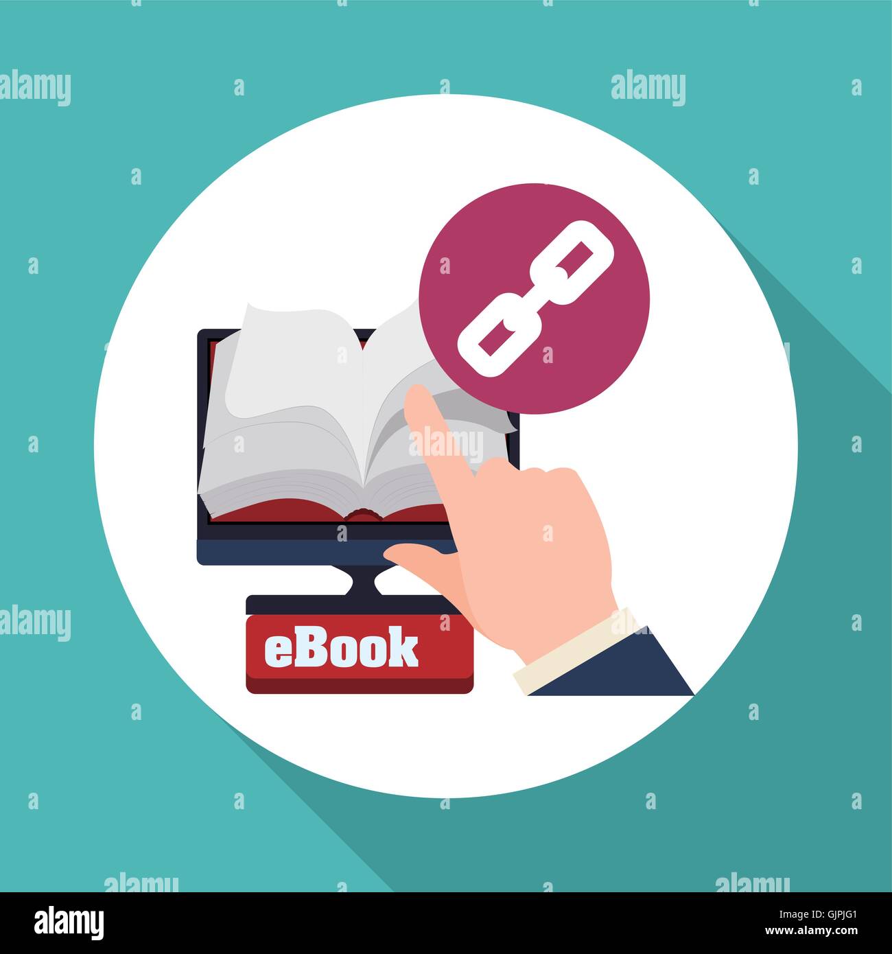 eBook design. reading icon. White background , vector illustration ...