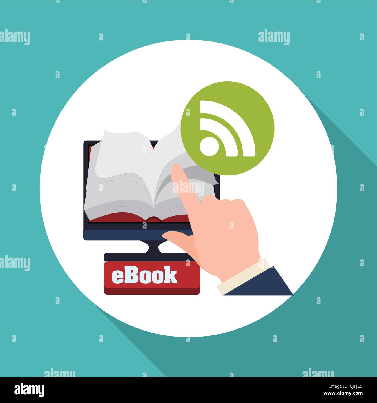 eBook design. reading icon. White background , vector illustration ...