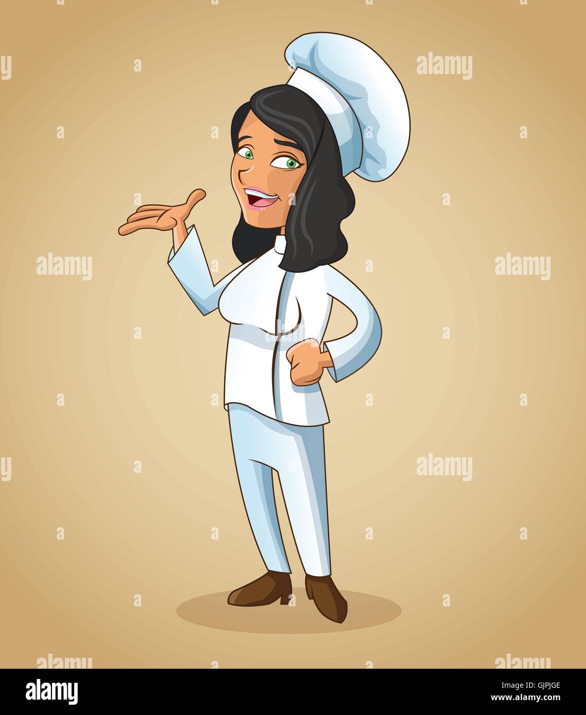 Woman chef design eat Stock Vector Images - Alamy