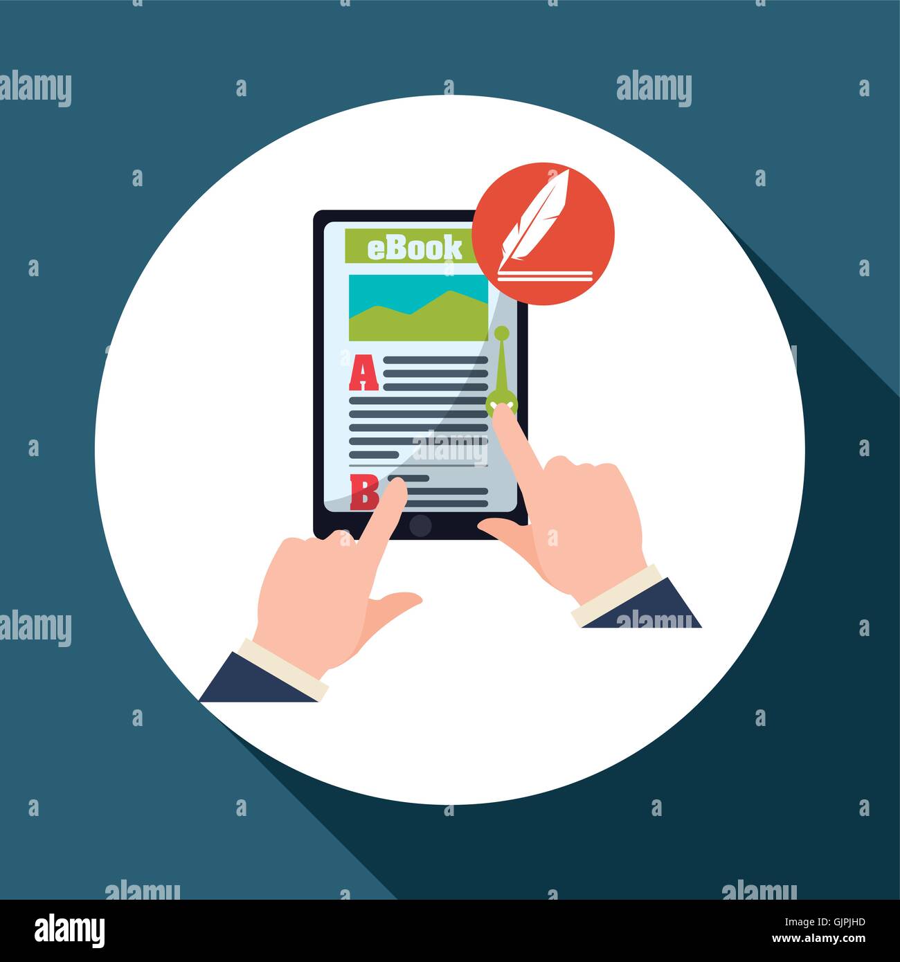 eBook design. reading icon. White background , vector illustration ...