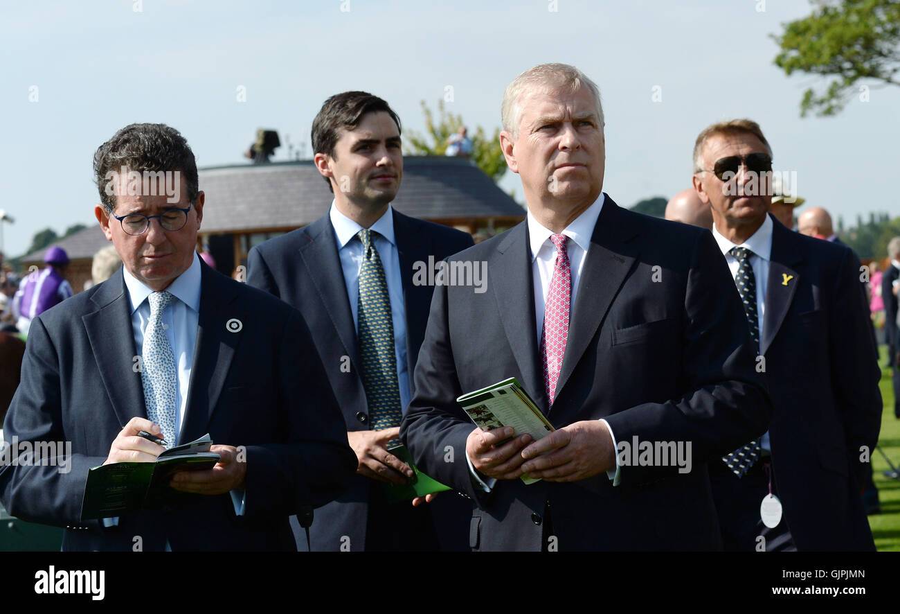 The Duke of York visits the parade ring during day one of the 2016 ...