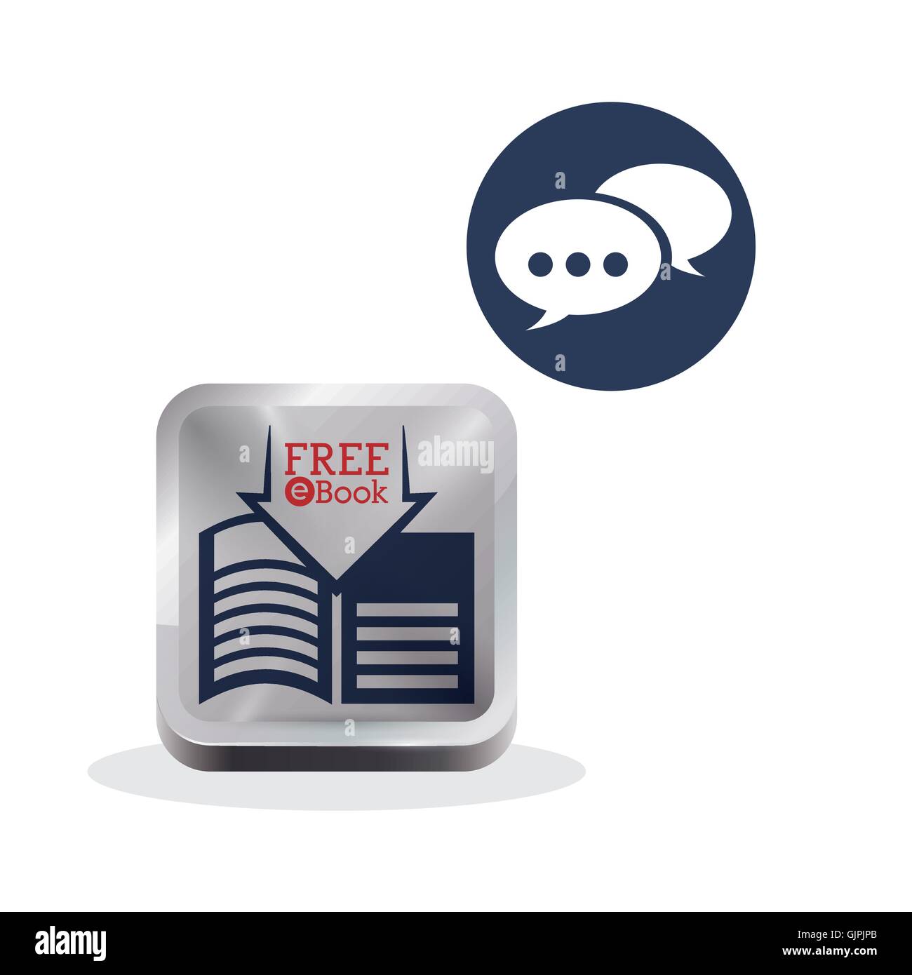 eBook design. reading icon. White background Stock Vector Image & Art ...