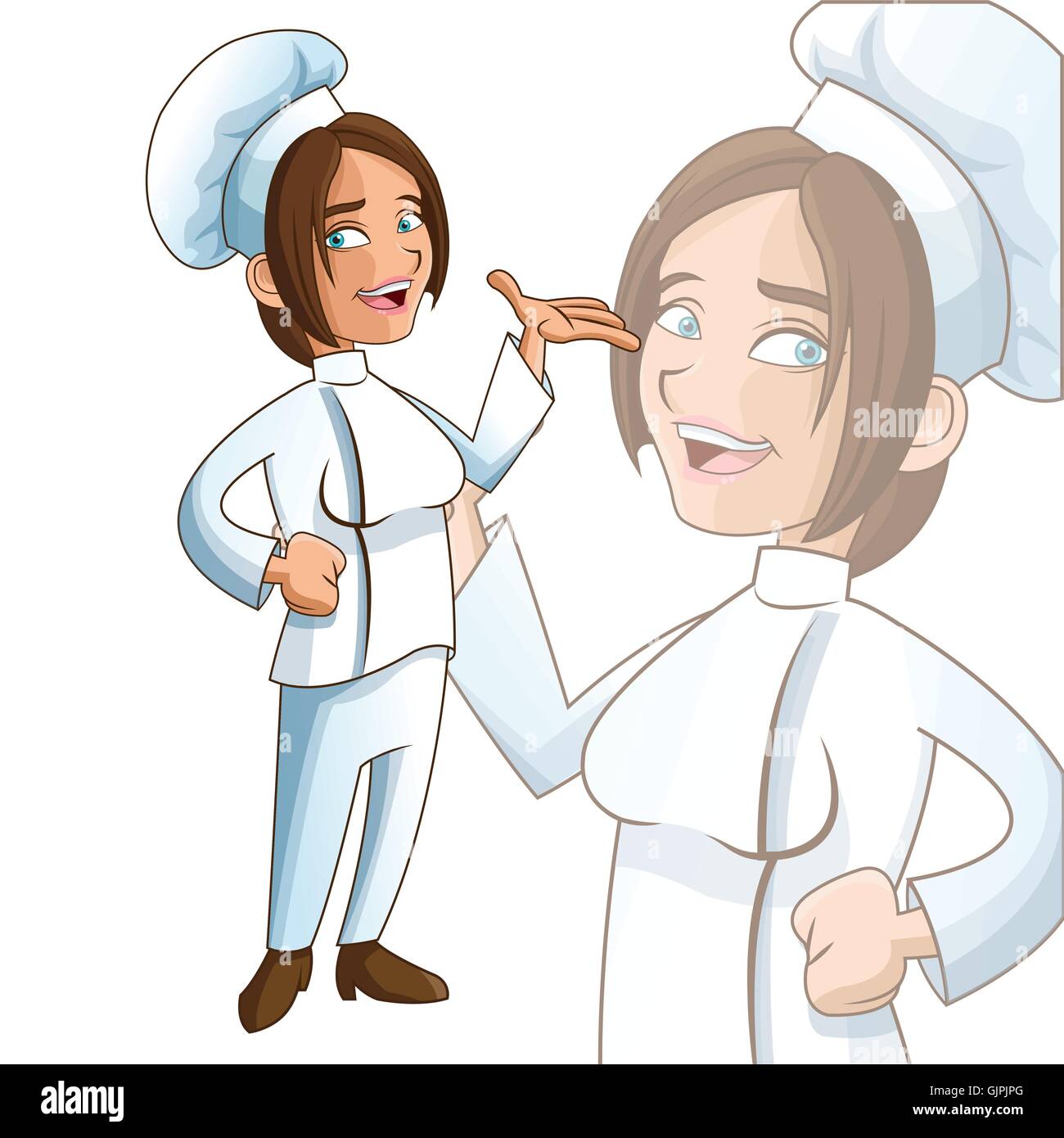 woman girl chef kitchen restaurant design Stock Vector Image & Art - Alamy