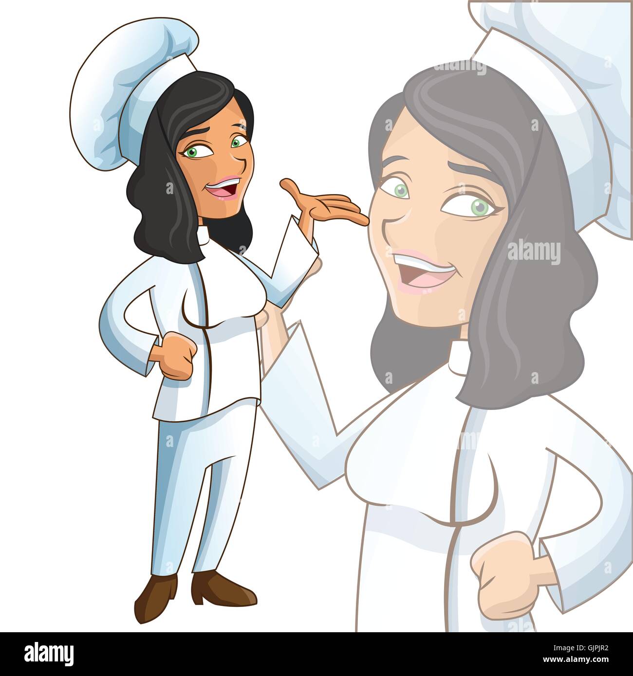 woman girl chef kitchen restaurant design Stock Vector Image & Art - Alamy