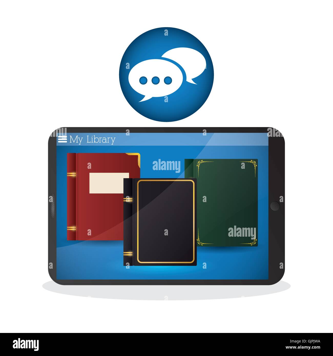 eBook design. reading icon. White background Stock Vector Image & Art ...