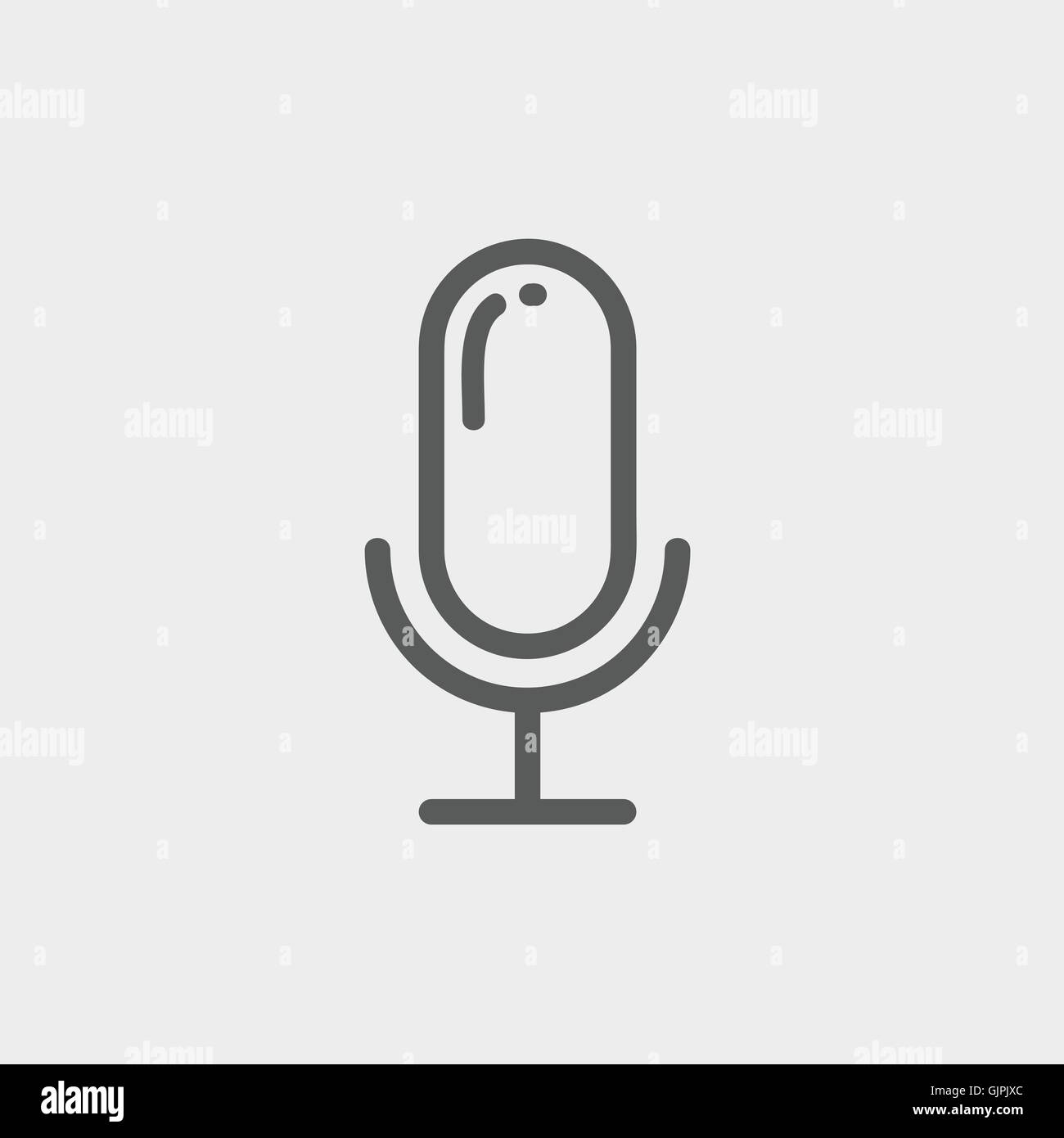Retro microphone icon hi-res stock photography and images - Alamy
