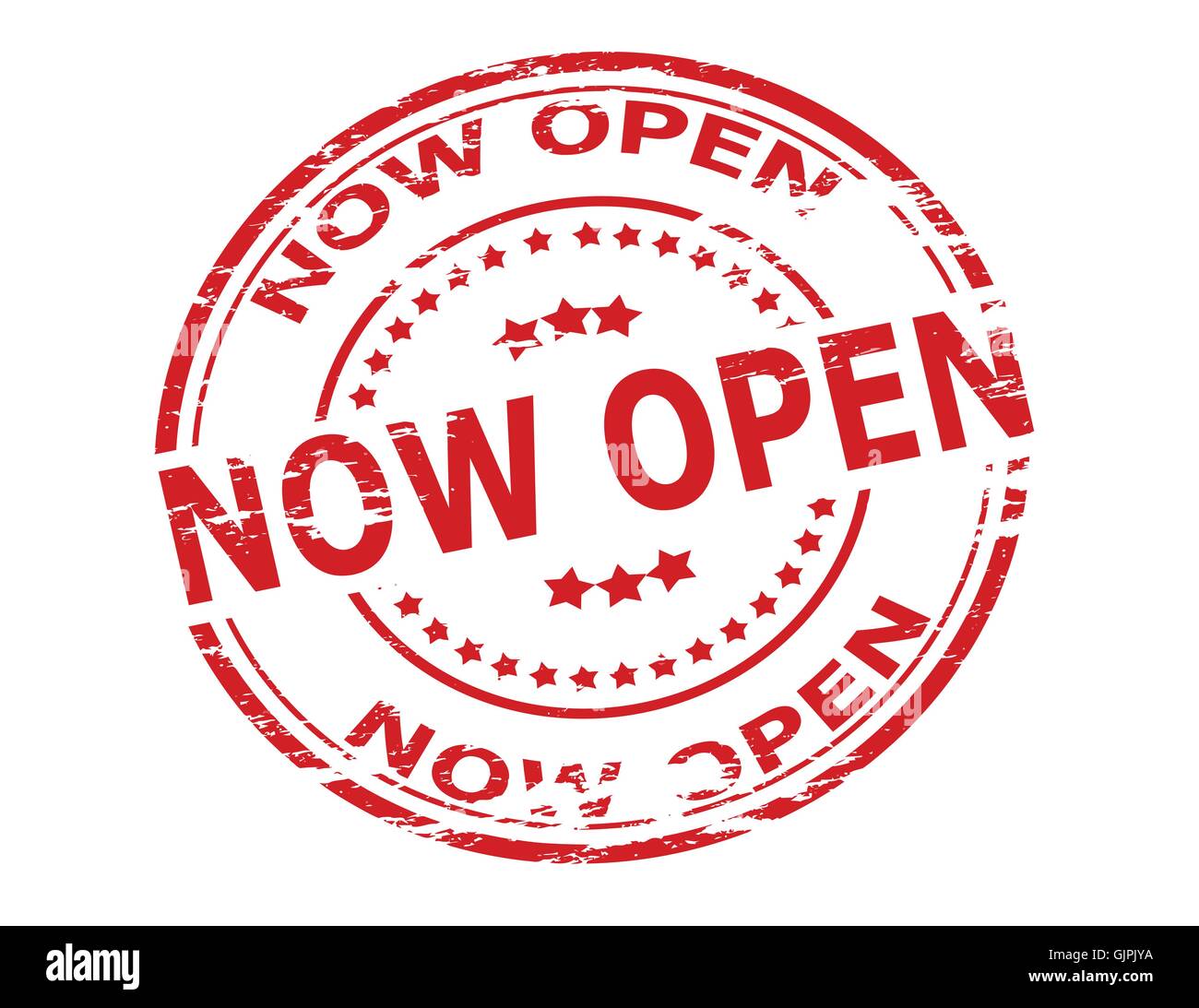 Open now stamp Stock Vector Images - Alamy