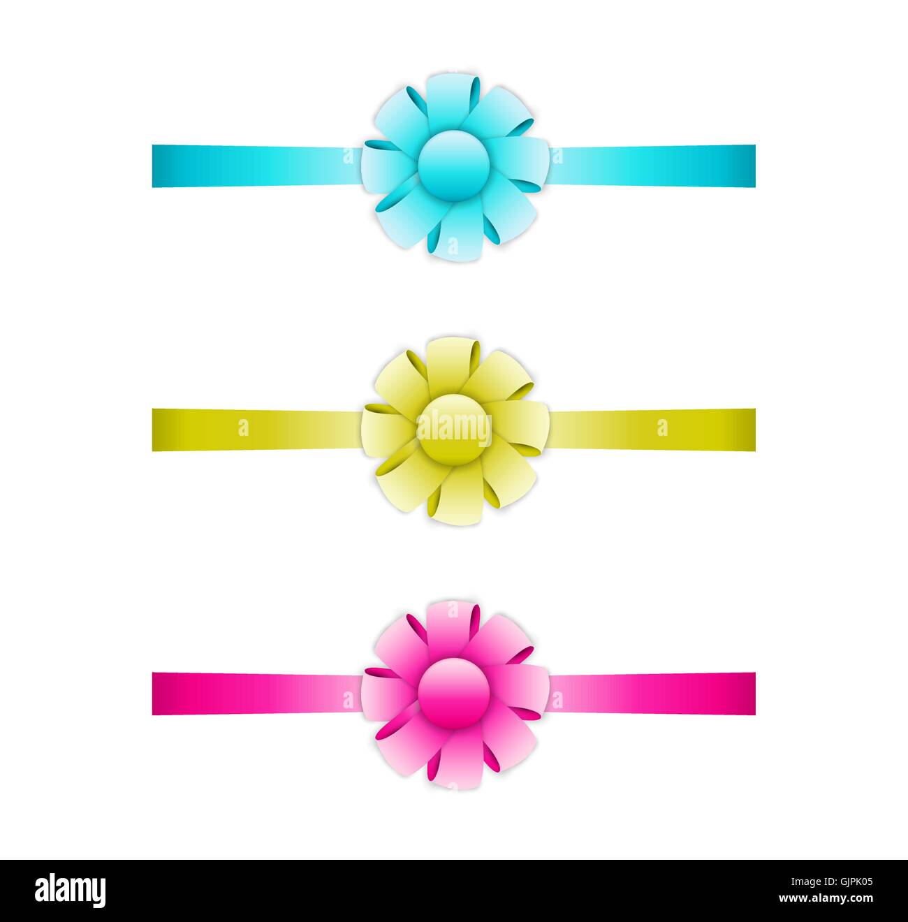 collection of the three ribbons Stock Vector Image & Art - Alamy