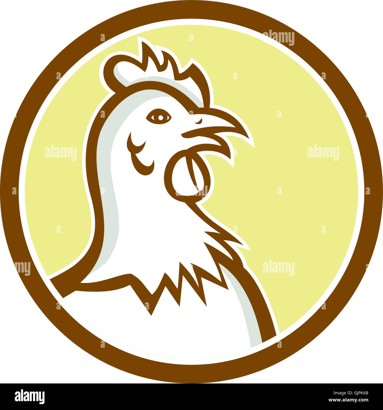 Rooster Head Stock Vector Images - Alamy