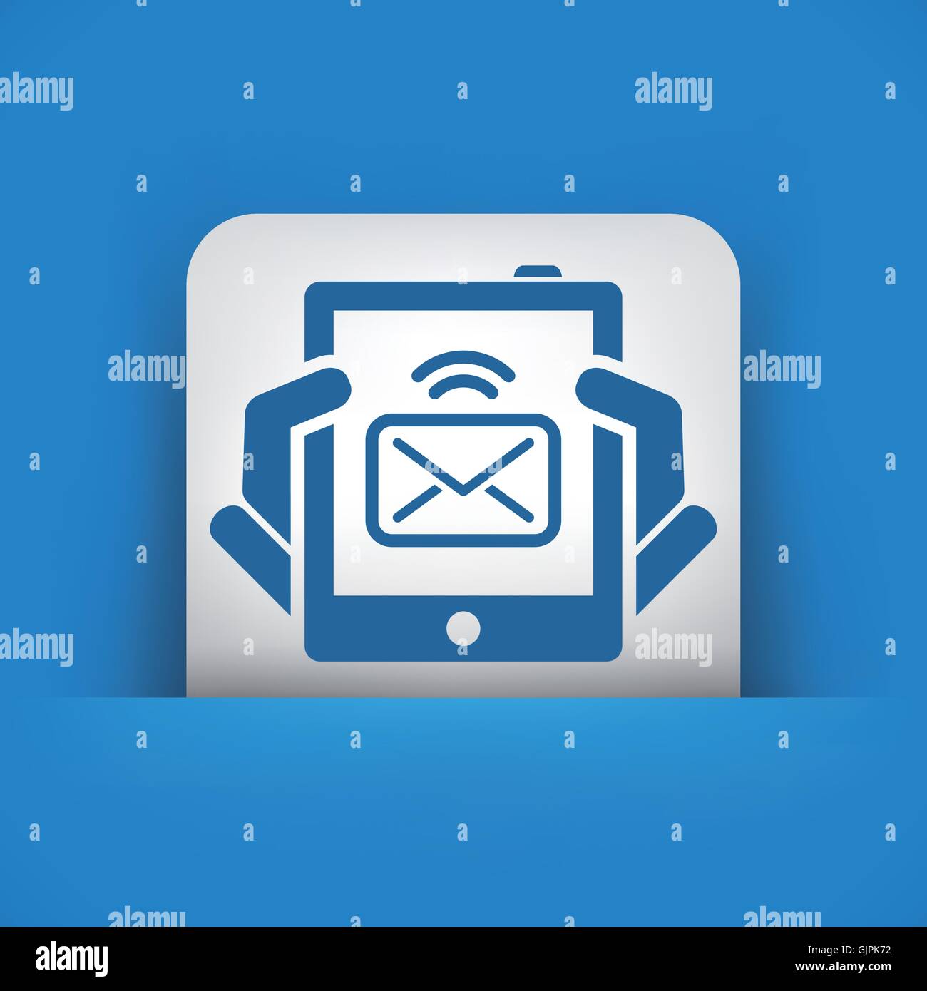 Tablet message icon Stock Vector Image & Art - Alamy