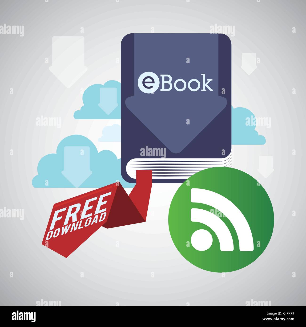 eBook design. reading icon. White background Stock Vector Image & Art ...