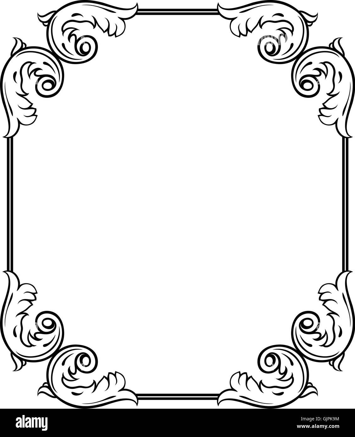 simple decorative frame Stock Vector Image & Art - Alamy