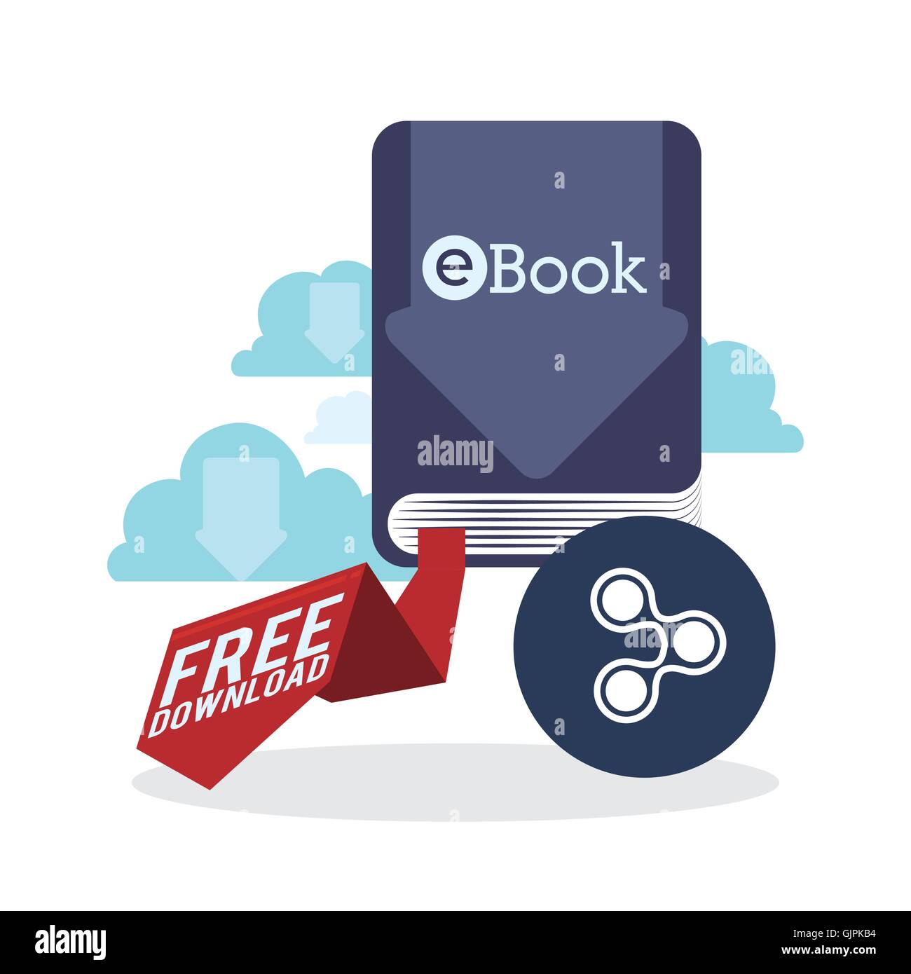 eBook design. reading icon. White background Stock Vector Image & Art ...