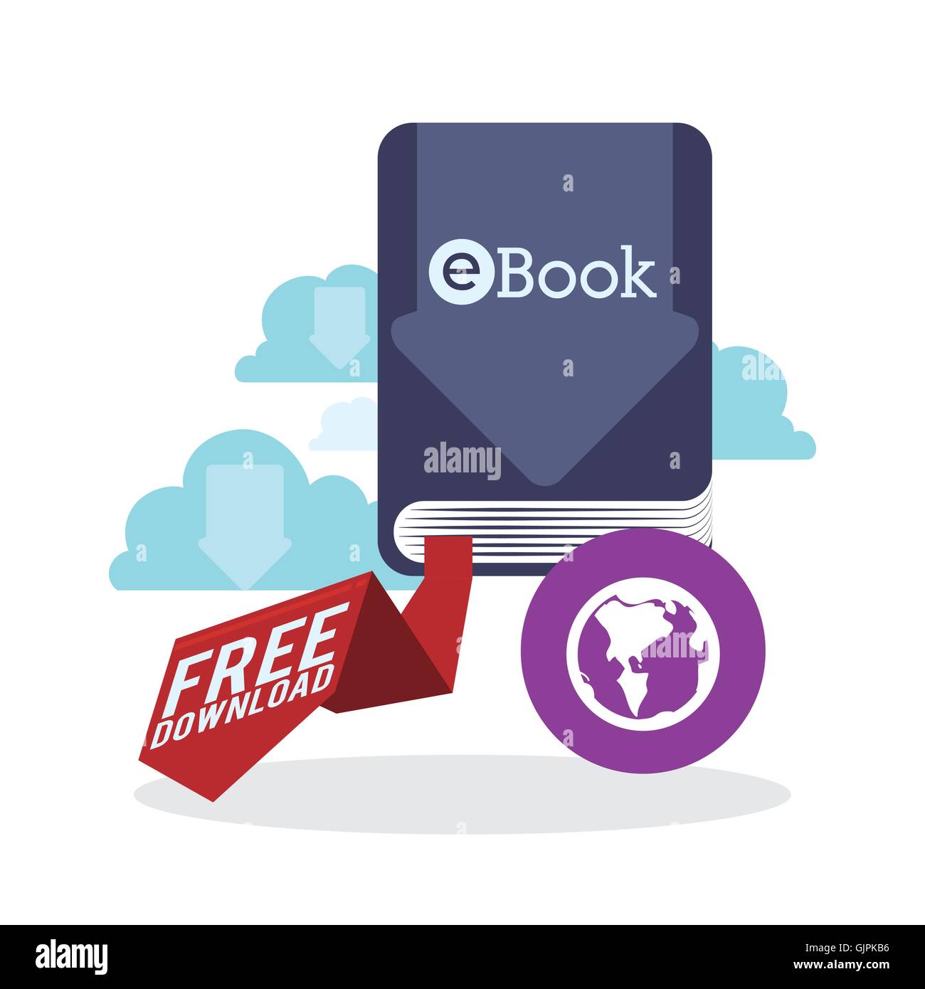 eBook design. reading icon. White background Stock Vector Image & Art ...