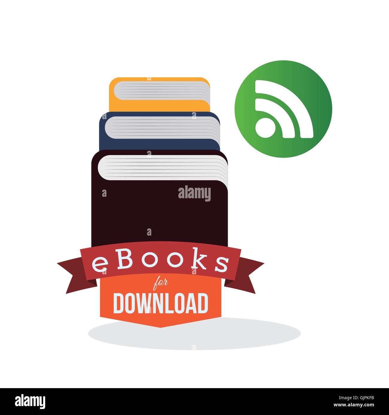 eBook design. reading icon. White background Stock Vector Image & Art ...